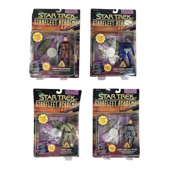 Playmates Toys | Toys | Nib Four 4 Star Trek Starfleet Academy Figures ...